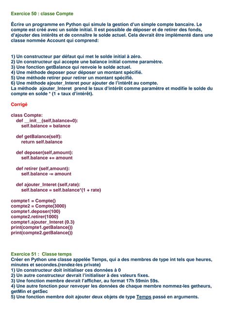 SOLUTION Exercice Et Corrections Python Studypool
