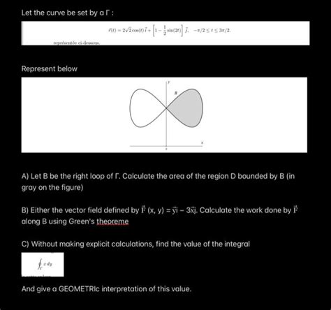 Solved Let the curve be set by a Γ Chegg