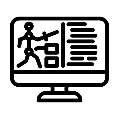 Character Design Game Development Line Icon Vector Illustration 32830827 Vector Art At Vecteezy