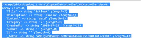 Php How To Access Value Of A Particular Post Field In Symfony 28