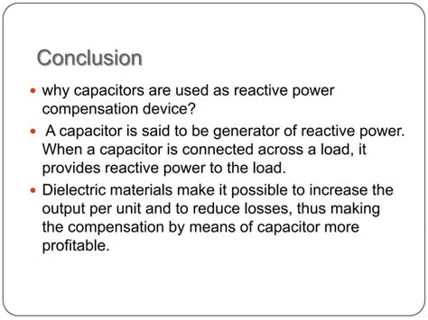 Reactive Power Compensation Pptx