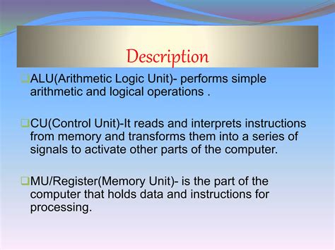 Central Processing Unit PPTX