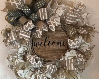 Deco Mesh Wreath Etsy