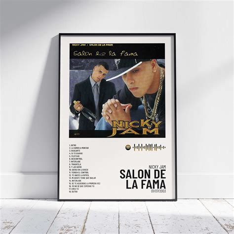 Salon De La Fama Poster Digital álbum Nicky Jam Urban Sound Prints