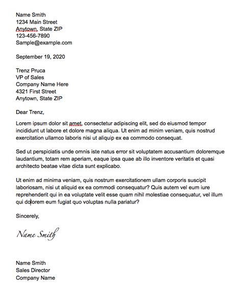 Letter Signature Format How To End A Letter Sincerely 14 Ideas With