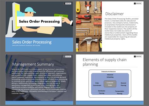 Sales Order Processing Business Toolkit Ppt Slide Deck
