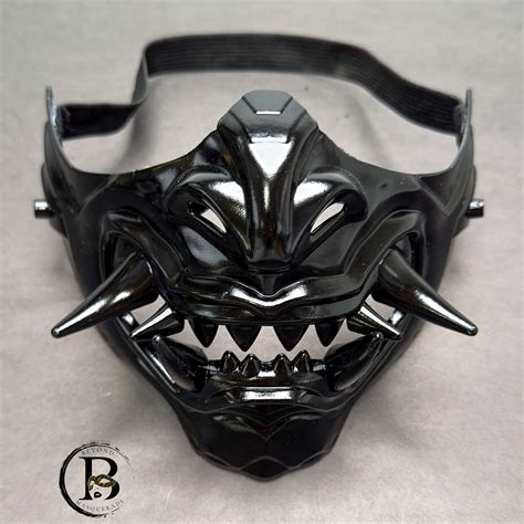Samurai Mask Half Face Japanese Warrior Mask Ghost Warrior Character