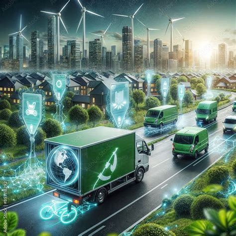 Download Green Logistics And Sustainable Transportation Industry Utilizing Electric Vehicles And