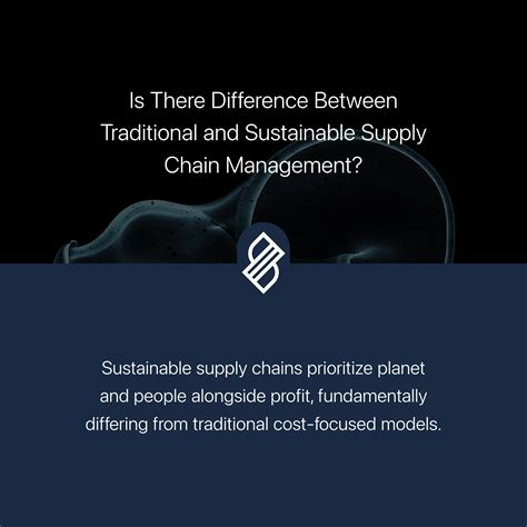 Is There Difference Between Traditional And Sustainable Supply Chain Management → Question