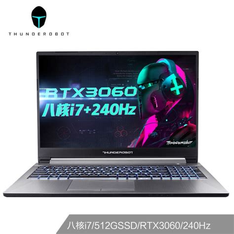 雷神thunderobot911mt黑武士 156英寸游戏笔记本电脑八核i7 10870h 16g 512gssd Rtx3060