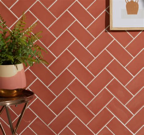 Ca Pietra Tunstall Ceramic Red Coral Brick Parquet Tiles At Source
