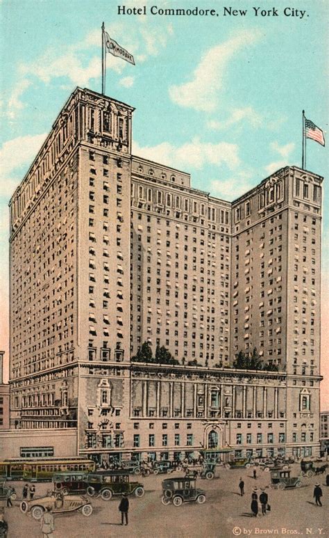 Vintage Postcard Hotel Commodore Grand Hyatt Luxury Suites New York