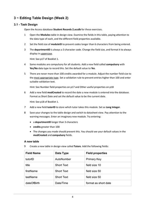 Essential Access Exercises Week 1 4pdf