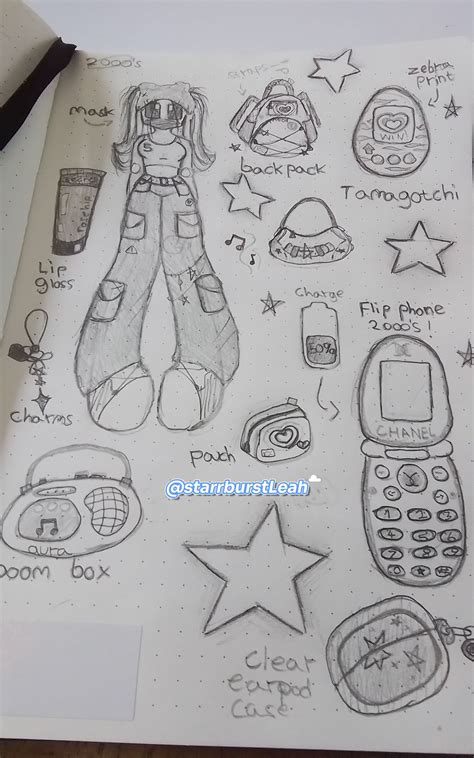 Y2k Drawings 🫶🏼 🎧 Starrburstleah Mine Pls Dont Repost 👍🏽 Drawing