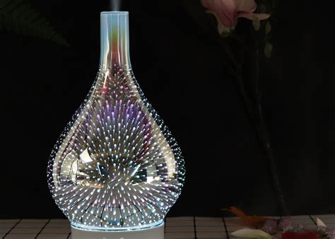 Led Light Aroma Difuser Ceramic Glass Of Aromatherapy Essential Oil