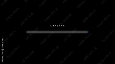 futuristic loading bar animation with glitch effect tech loading bar