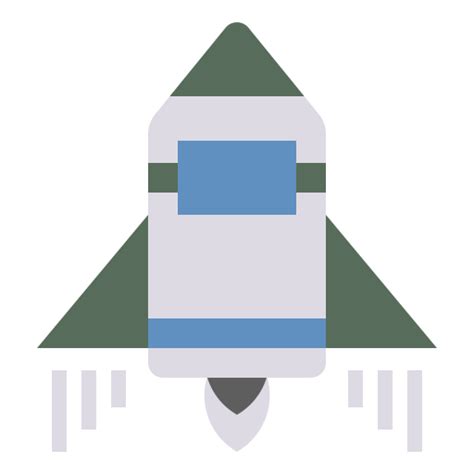 Space Shuttle Generic Flat Icon