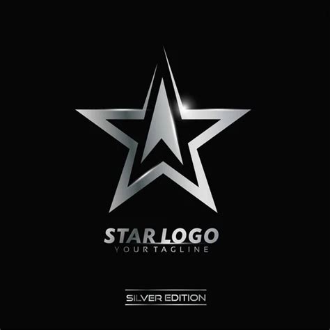 Silver Star Logo Stock Vector Image By ©yugra 142305244