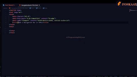 How To Make A Navigation Bar In Html Example Codes Dprogramming University