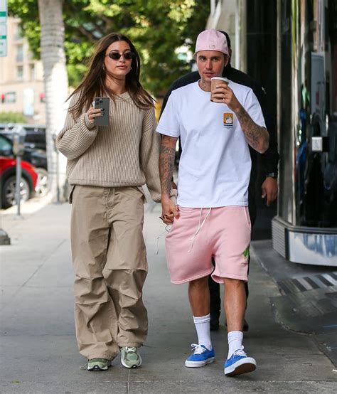 Hailey And Justin Bieber Hold Hands During An La Outing