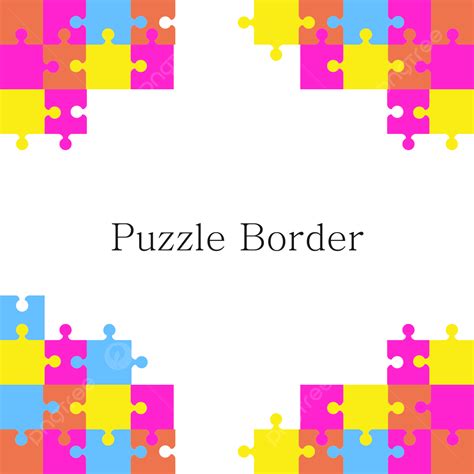 Puzzle Design Vector Art PNG Puzzle Arrange Border Vector Design Arrange Game Playing PNG