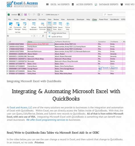 How Excel And Access Integrate With Quickbooks Christopher T F Posted On The Topic Linkedin