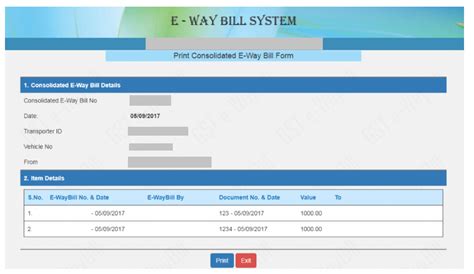 E Way Bill Portal Generate Consolidated EWB EWB 02 Learn By Quicko