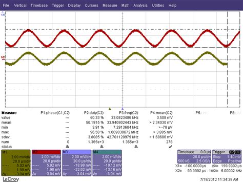 MSP430F2350 Crystal Oscillator Xout And Xin Signals MSP Low Power
