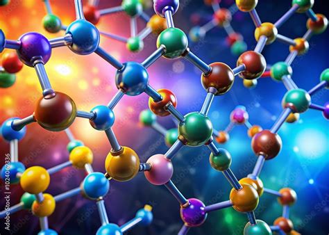 3d Rendering Of Tyramine Molecule With Flat Structure Chemical Formula