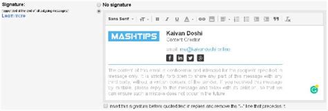 How To Create Html Signature In Gmail Mashtips