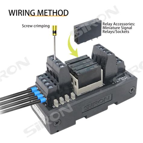 Siron Y450 High Quality 4 Bit Wide Bottom Signal Relay Module For PLC Relay And PLC Relay