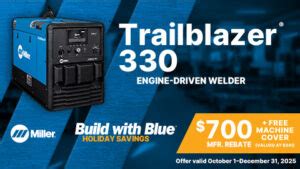 Miller Trailblazer® 330 Kohler Engine Driven Welder Generator 907831