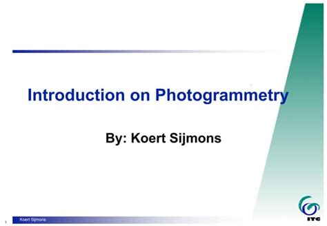Introduction On Photogrammetrypdf
