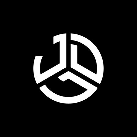 Diseño De Logotipo De Letra Jdl Sobre Fondo Negro Concepto De Logotipo De Letra De Iniciales