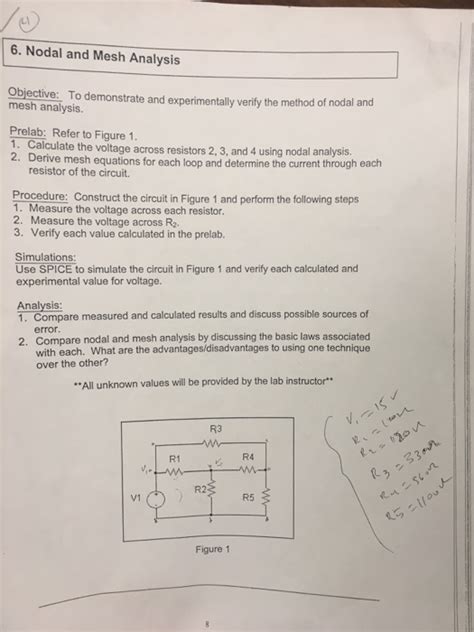 solved 6 nodal and mesh analysis objective to demonstrate