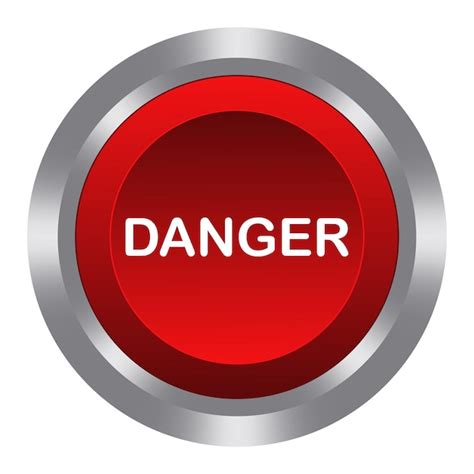 Premium Vector Red Danger Button Line Icon Sturdy Modern Interactive Userfriendly Digital