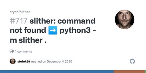 Slither Command Not Found Python M Slither Issue Crytic Slither Github