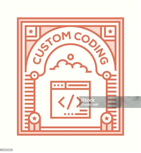 사용자 정의 코딩 아이콘 개념 html에 대한 스톡 벡터 아트 및 기타 이미지 html 개발 개선 istock