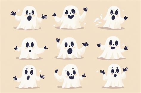 Ghost Pose Set Images Free Download On Freepik