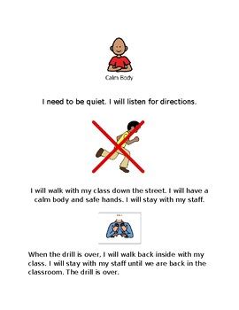 Evacuation Drill Social Story Editable By Molly Rozelle Tpt