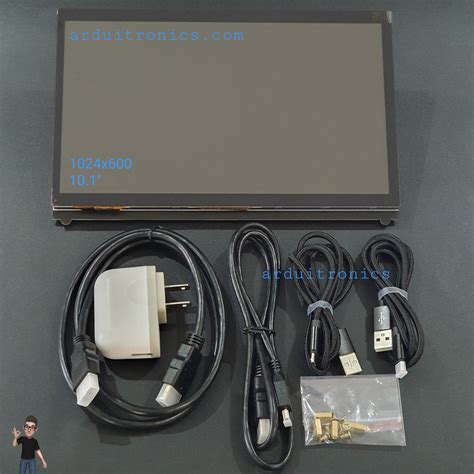 จอ Lcd 101นิ้ว Touch Screen 1024x600 พร้อมฐานตั้งจอ สำหรับ Raspberry Pi และ Nvidia Arduino
