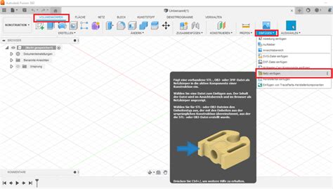 Fusion 360 So Kannst Du Eine Stl Datei Importieren Und Bearbeiten