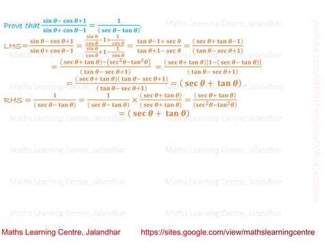 Class 10 Chapter 8 Introduction To Trigonometry Trigonometric Identities Lecture 3 Pdf