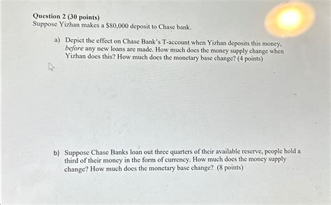 Solved Question 2 30 ﻿pointssuppose Yizhan Makes A 80000