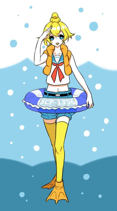 Puyora Scp 1356 Scp Foundation 1girl Blonde Hair Blue Eyes