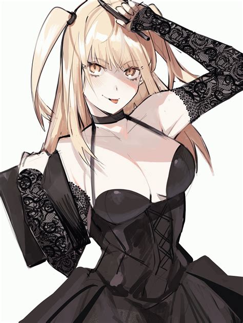 Mayana Bbpp Amane Misa Death Note Commentary Highres 1girl Black Dress Blonde Hair