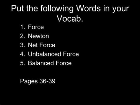 Force Notes Chap2 1 Ppt