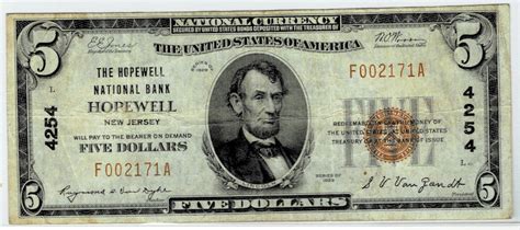 Abraham Lincoln 5 Dollar Bill Portrait