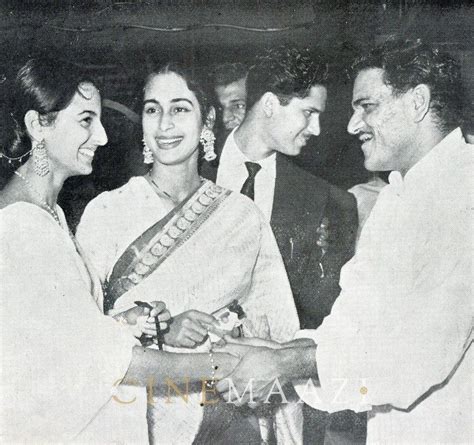K Asif With Tanuja And Nutan