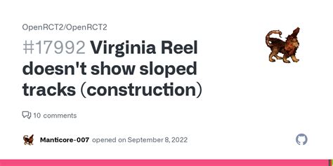 virginia reel doesn t show sloped tracks construction · issue 17992 · openrct2 openrct2 · github